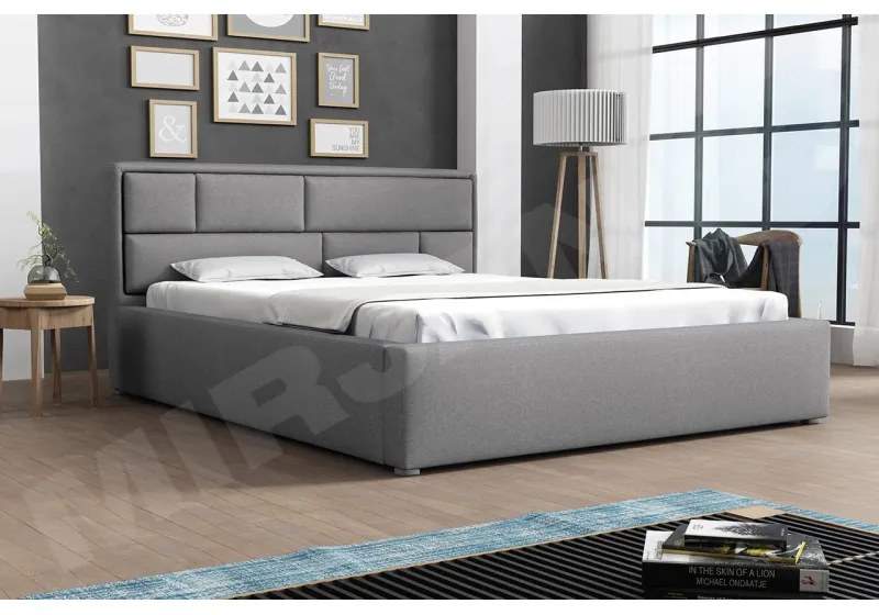 Čalouněná postel s rolovaným roštem Nido, Rozměr postele: 200x200, Potah: Victoria 14 868