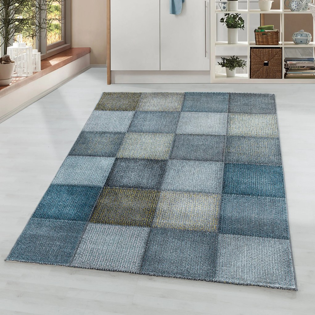 Ayyildiz Kusový koberec OTTAWA 4202, Modrá Rozměr koberce: 80 x 150 cm