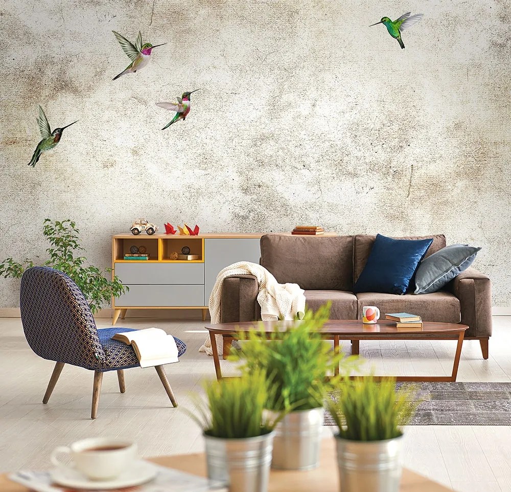 Vavex Vliesová obrazová tapeta Kolibříci 85001, 368 x 280 cm, Photomurals, Vavex rozměry 3,68 x 2,8 m