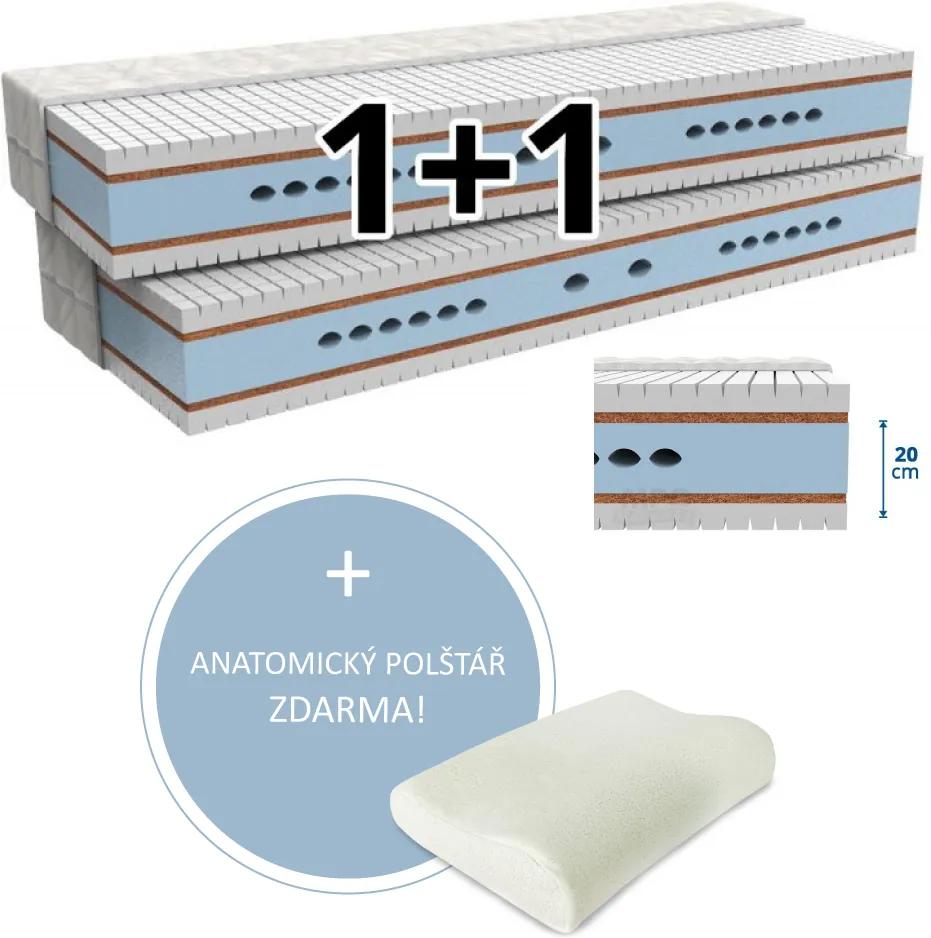 Matrace 1+1 MAXIMA 2 ks 120 x 200 cm Potah matrace: Easy Clean - strečový