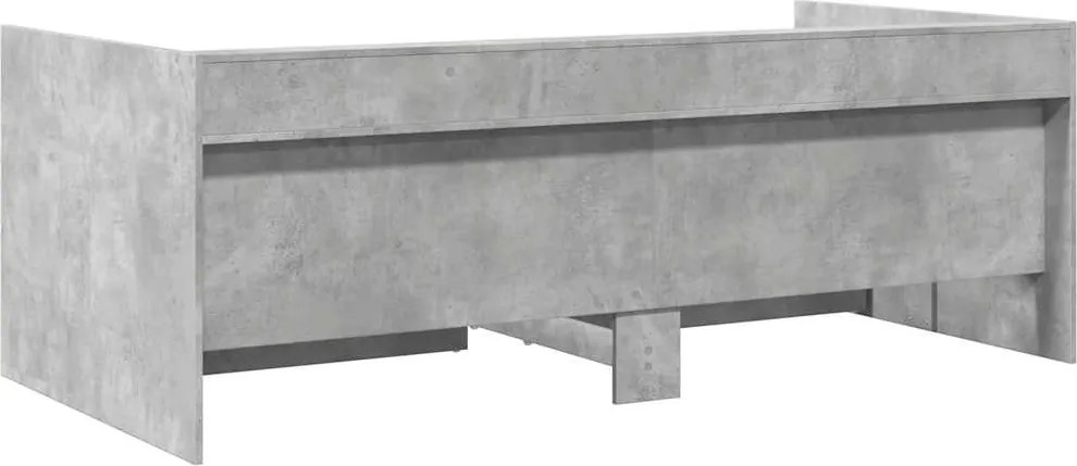 Válenda se zásuvkami bez matrace betonově šedá 90 x 190 cm 3280856