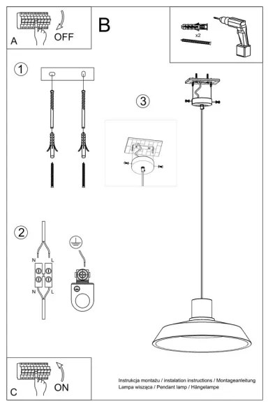 Sollux SL.0282 - Lustr na lanku AFRA 1xE27/60W/230V šedá/přírodní dřevo