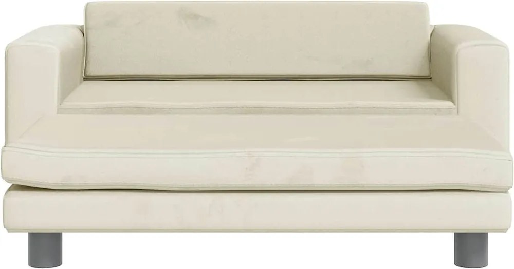 vida Pelíšek pro psa s prodlužovacím dílem krémový 100x50x30 cm samet 172025
