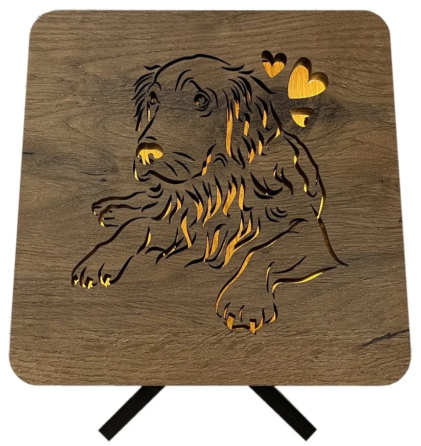 Li-Go "Retrívr" lampa 19x19cm provedení povrchu: jedle