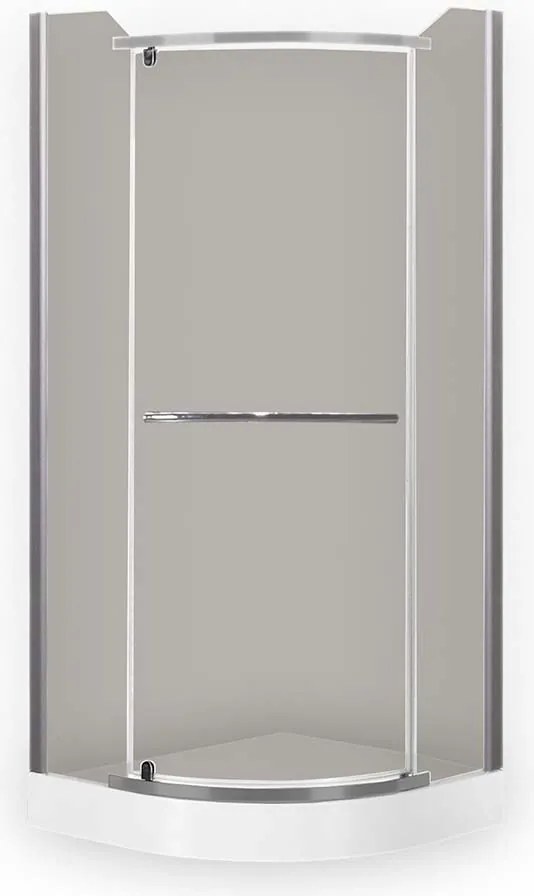 ELARIS DARK 80 cm Stříbrná Sklo RAUCH 195 cm 4520003