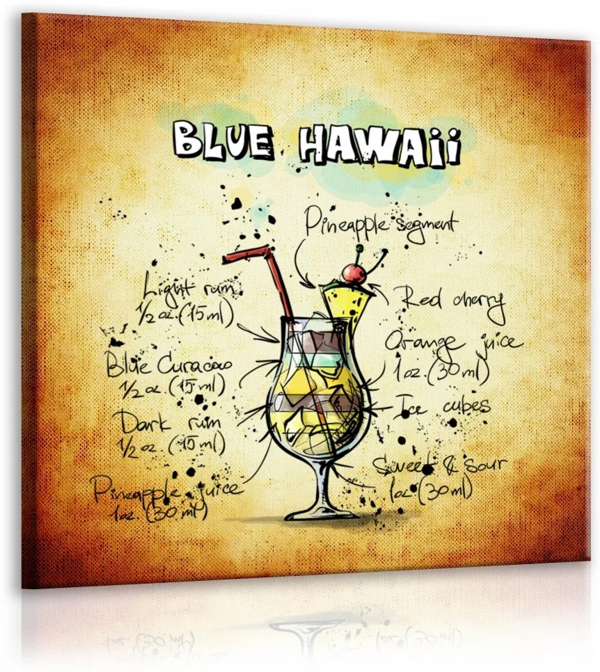 Obraz cedule Blue Hawaii