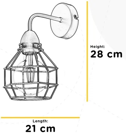 ONLI - Nástěnné svítidlo SPIDER 1xE27/15W/230V černá
