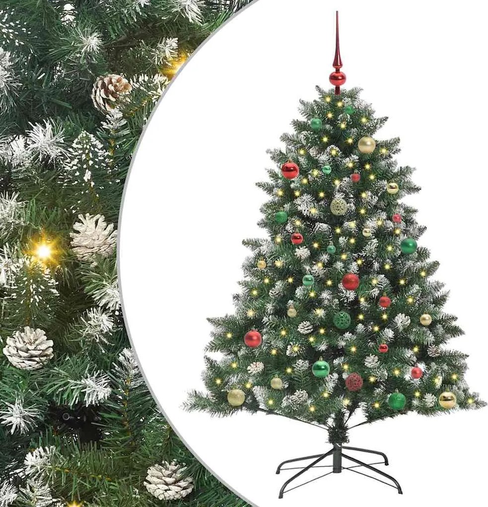 Umělý vánoční stromeček Zelená 150 cm PVC, plast a ocel 3395229