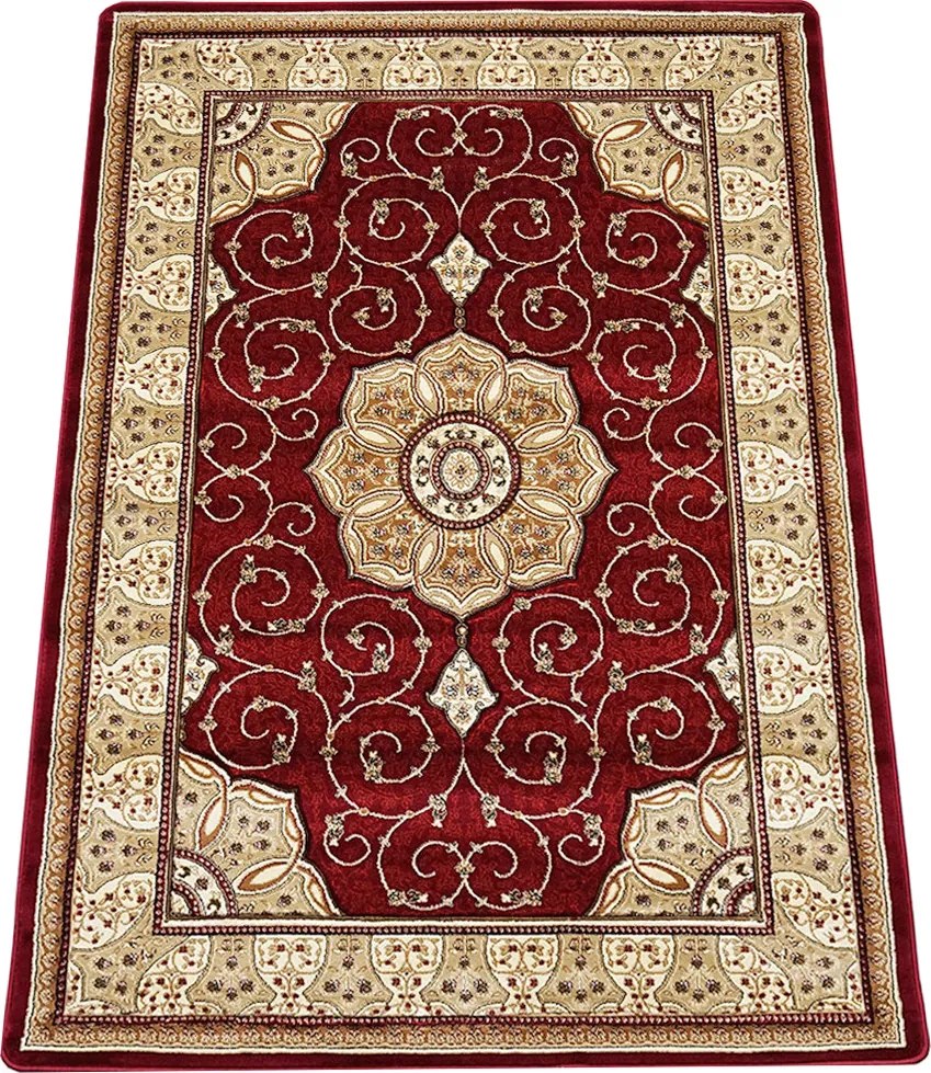 BE Koberec Adora 5792 Red - červený obdélníkový Rozměr: 60x90 cm