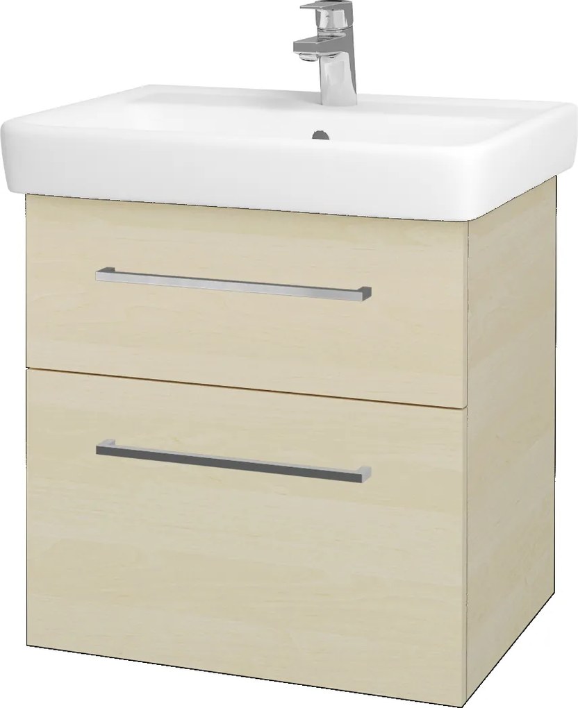 Dřevojas Koupelnová skříň Q MAX SZZ2 60 Varianta: N08 Cosmo / Úchytka T04 / N08 Cosmo