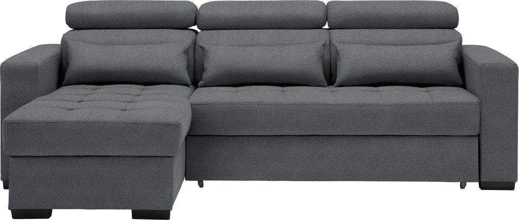 XXXLutz ROHOVÁ SEDAČKA, textil, antracitová Carryhome - Sedací soupravy - 000812006313
