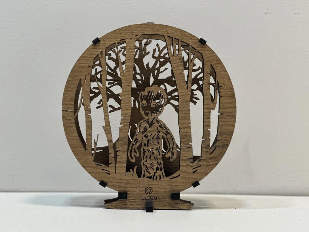 Li-Go "Grut" lampa 20x22cm provedení povrchu: ořech