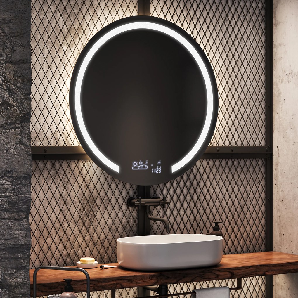 Kulaté zrcadlo s LED osvětlením L96