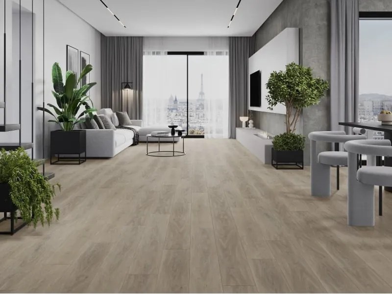 Mexen Parkland vzorek vinylových panelů SPC 6,5 mm, podložka IXPE 1,5 mm, 4 V-drážka, Dub - F1024-S