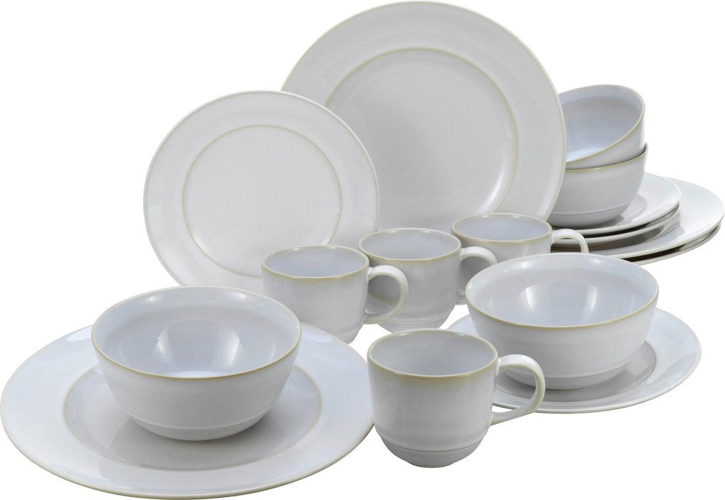 XXXLutz KOMBINOVANÁ SOUPRAVA ANTIQUE OFFWHITE 16dílné Creatable - Online Only nádobí - 007768096201