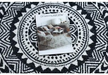 Dywany Luszczow Kulatý koberec FUN Napkin ubrousek - krém Rozměr koberce: 160 cm KRUH