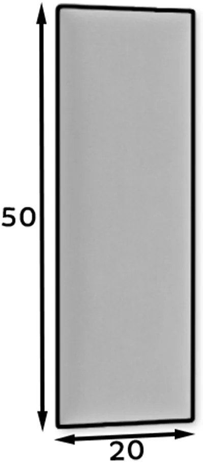Eltap Čalouněný panel Quadratta 50x20 cm Materiál a barva: Monolith 63 - růžová