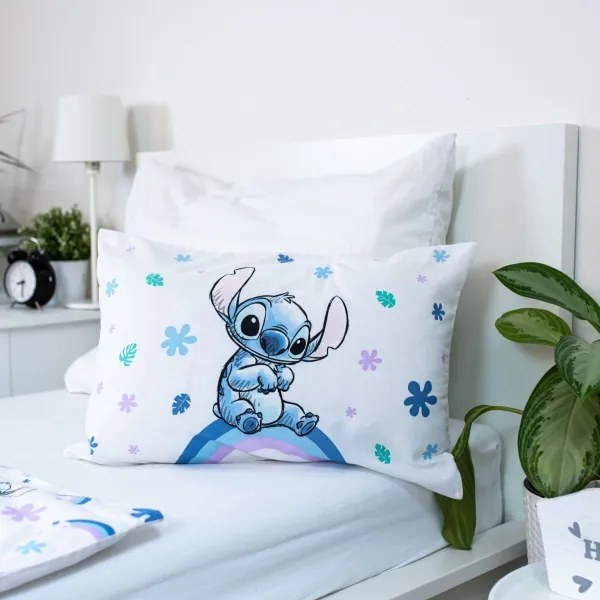 Jerry Fabrics Povlečení do postýlky Lilo and Stitch Rainbow 100x135, 40x60 cm