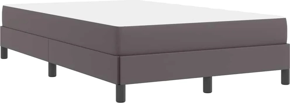 Rám postele s matrací Šedá 120 x 190 cm textil 3398621