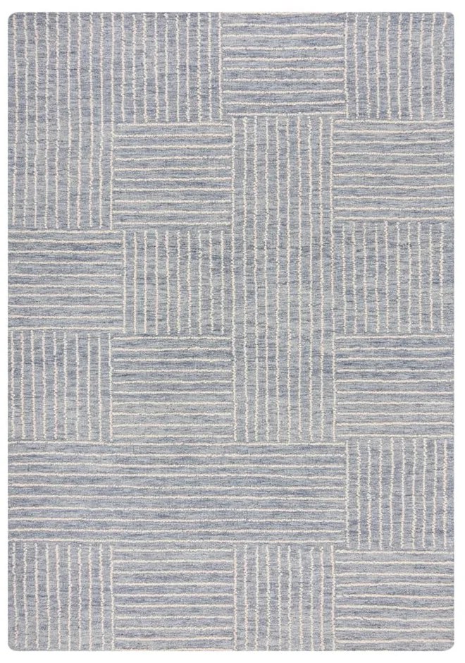 Světle modrý ručně tkaný vlněný koberec 200x290 cm Memphis Wool – Flair Rugs