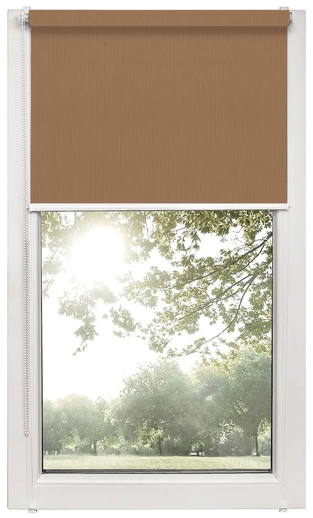 Roleta na okno - Polyester 881 Barva ovládání: Hnědá, šířka: 115, výška: 150
