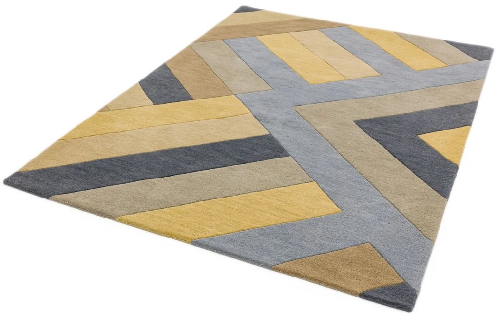 Žlutý  koberec Jigsaw Ochre Grey Rozměry: 160x230 cm