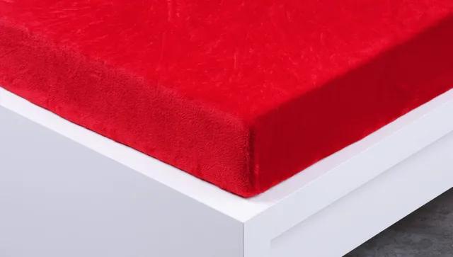 XPOSE ® Prostěradlo mikroplyš Exclusive dvoulůžko - červená 140x200 cm |  BIANO