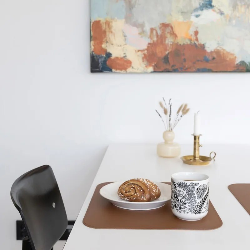 Prostírání 32x38, recyklovaná kůže / hnědé