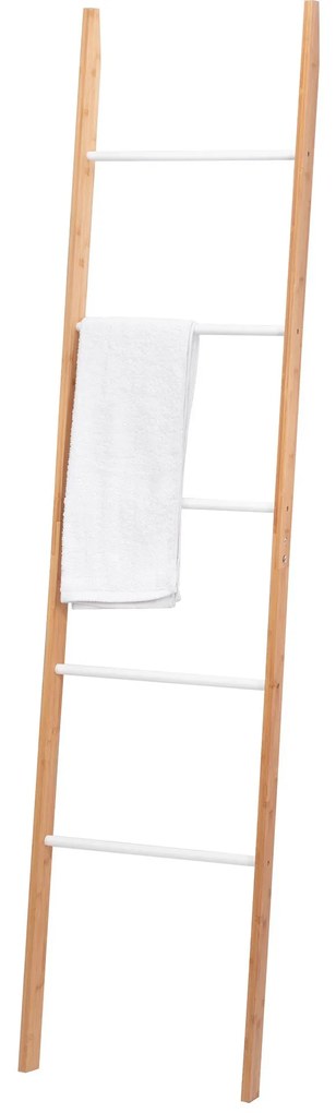 Rea - Tutumi, Vysoký bambusový žebříkový policový systém 186cm BBP3061/5, hnědá, HOM-03693