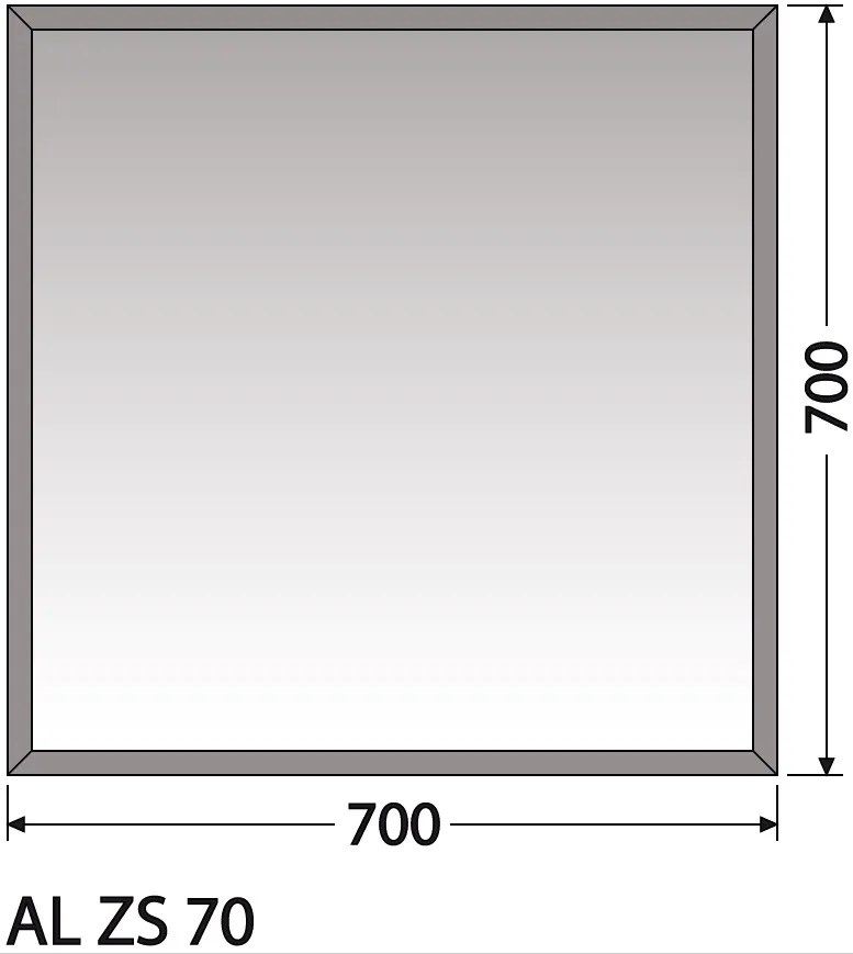 INTEDOOR zrcadlo bez osvětlení AL ZS 70