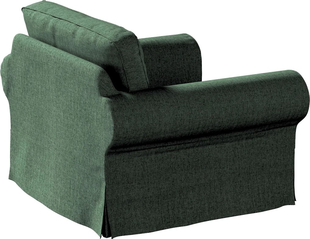 Potah na křeslo IKEA Ektorp barva zelená látka pletený vzor