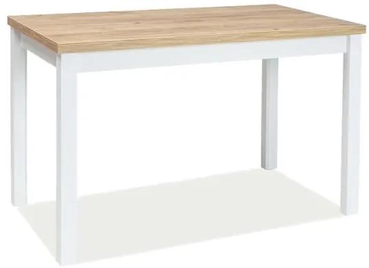 Jídelní stůl ADAM | 100 x 60 cm Barva: dub zlatý craft / bílý mat