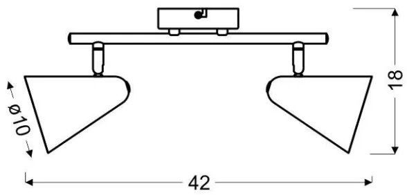 Bodové svítidlo AMOR 2xE14/40W/230V růžová