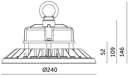 LED Stropní průmyslové svítidlo RIO PRO HIGHBAY LED/100W/230V 4000K IP65