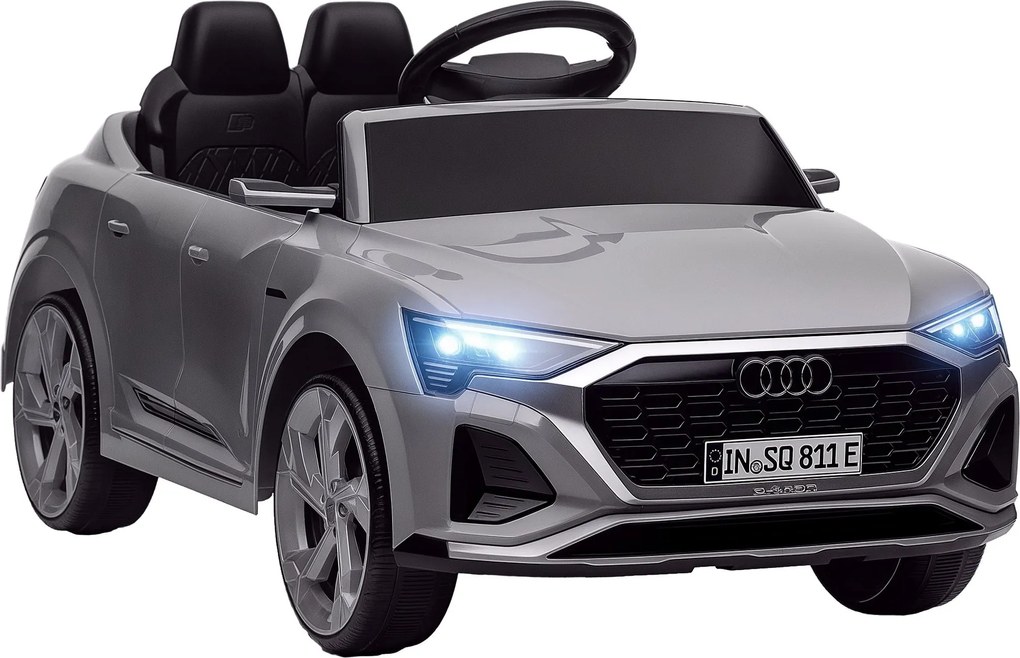 Elektromobil pro děti AIYAPLAY Audi Q8 Etron Sportback 3+ let s 12V baterií, dálkovým ovládáním, pružinovým odpružením, jasnými světlomety, klaksonem
