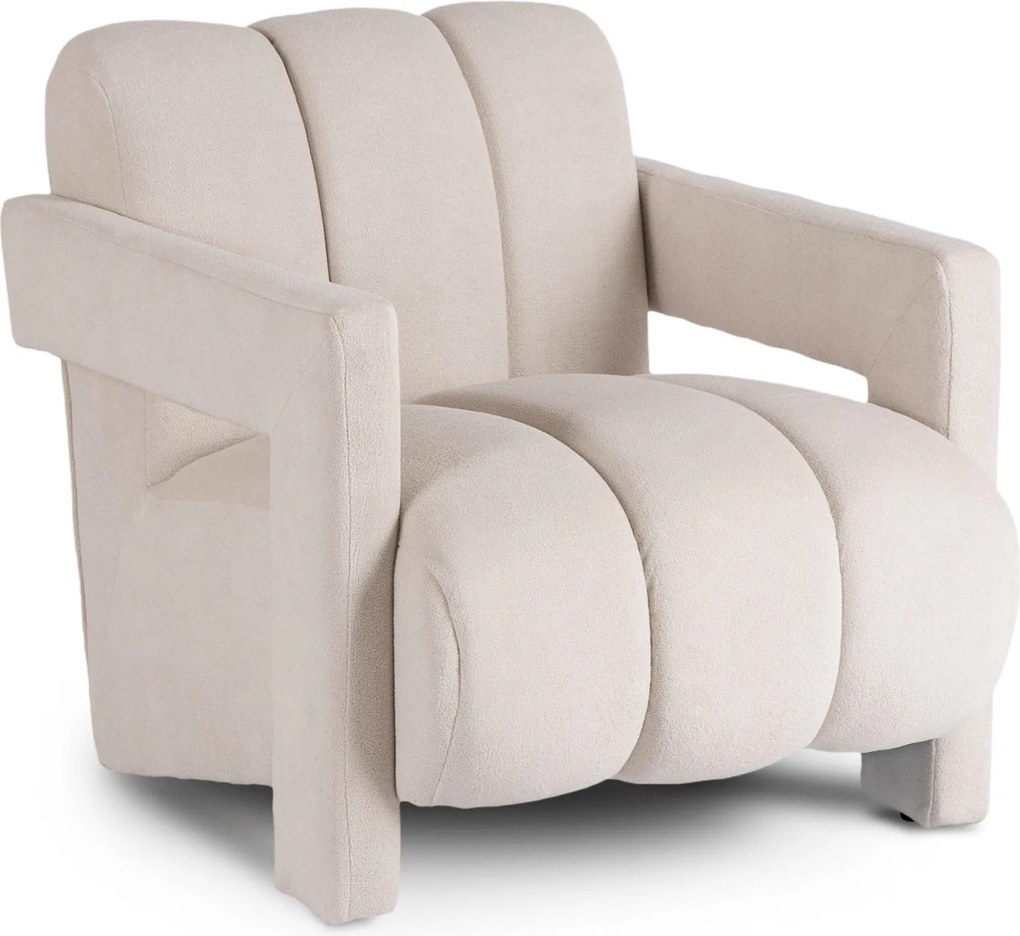 Designové křeslo Bender krémové