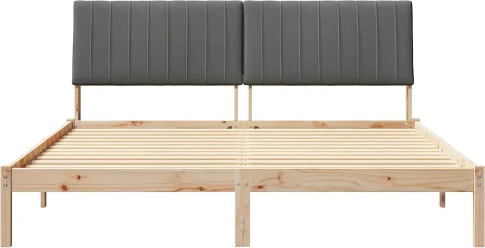 Rám postele s čelo Hnědá 180 x 200 cm Masivní borové dřevo 3394404