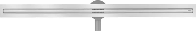 MEXEN Flat nerezový sprchový žlab s rotačním 360° sifonem 160 cm, vzor SLIM, nerezová, 1041160
