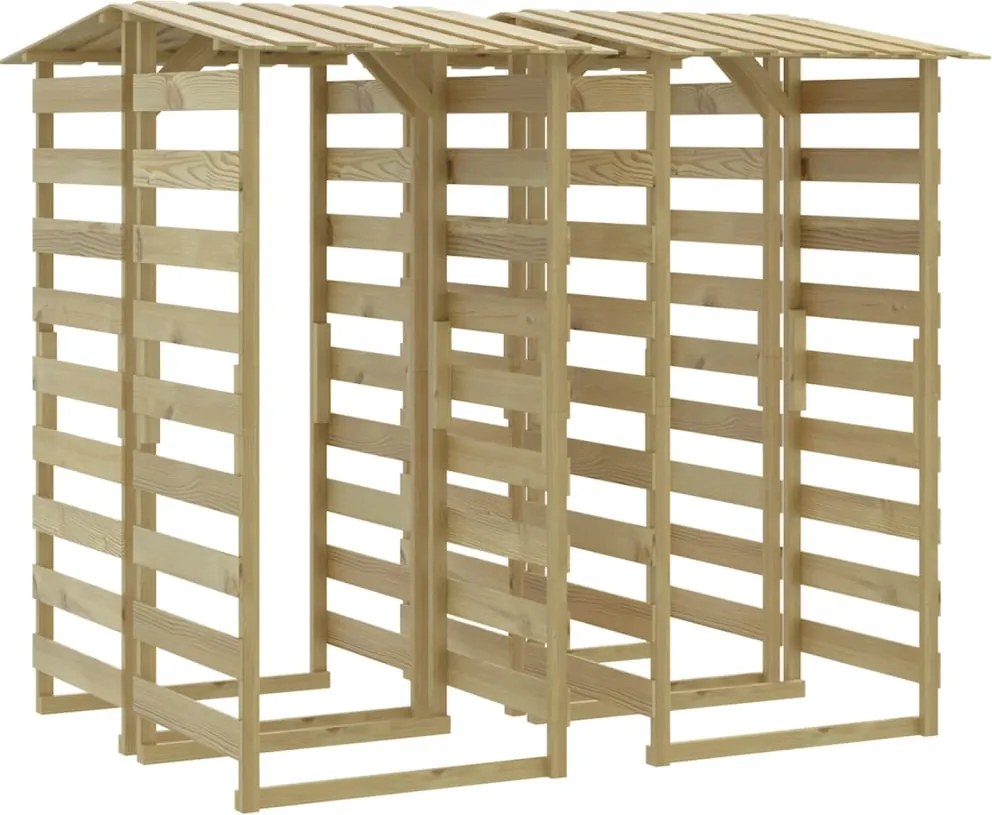 Pergoly se střechou 4 ks 100x90x200 cm impregnovaná borovice 3096650