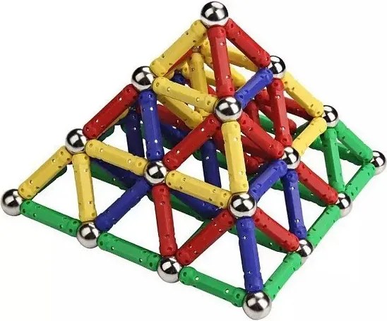 Zaparkorun Kreativní magnetická stavebnice - sada 157 dílů