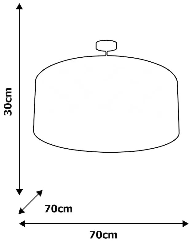 Stropní svítidlo Pierre, 1x černé/bílé textilní stínítko, b