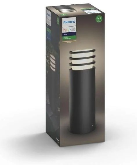 PH 17402/93/P0 Hue White Venkovní sloupkové svítidlo Philips Lucca 17402/93/P0 antracitové, 2700K, 40cm - PHILIPS HUE (915005561301)