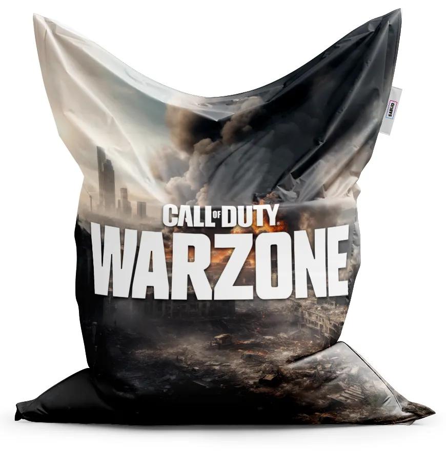 Sablio Sedací vak Classic Call of Duty Warzone - město - 200x140 cm