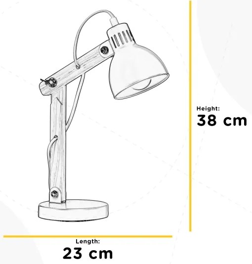 ONLI - Stolní lampa NORA 1xE14/6W/230V šedá