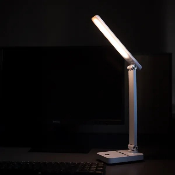 Zuma Line 1949-WH-LED Nabíjecí stolní lampa LED/8W/1200 mAh 3000/4500/6000K bílá