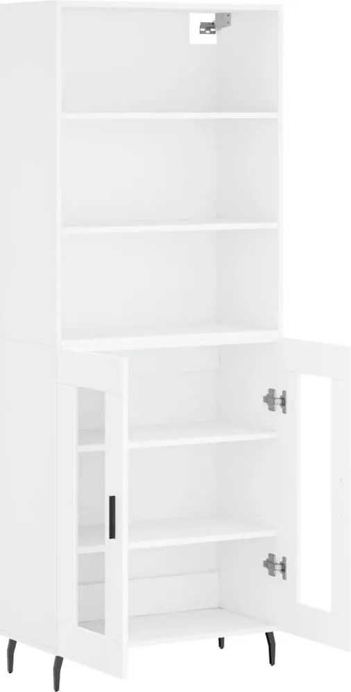 Skříň highboard bílá 69,5 x 34 x 180 cm kompozitní dřevo 3189333