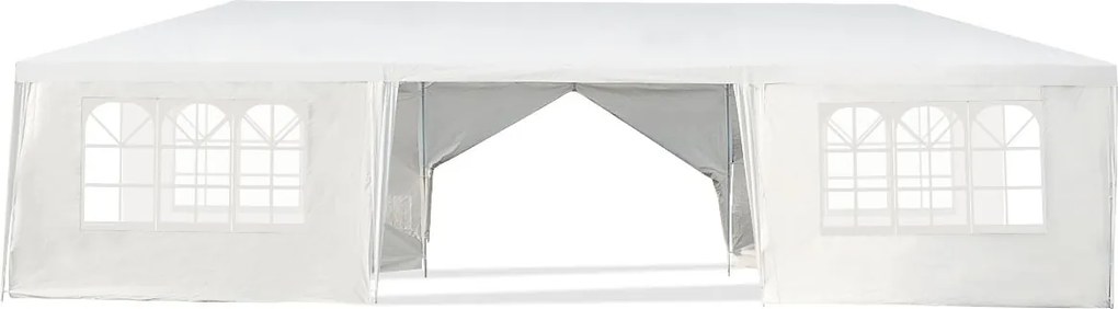 Costway Zahradní altán párty stan UV ochrana – 3 × 9 m, bílý