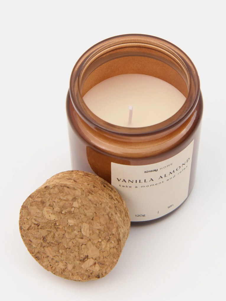 Sinsay - Svíčka Vanilla Almond - hnědá