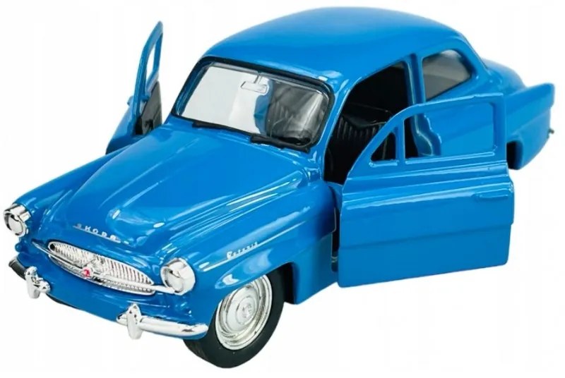 028567 Kovový model auta - Old Timer 1:34 - Škoda Octavia (1959) Modrá