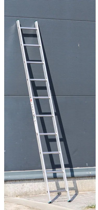 Hliníkový jednodílný žebřík ALVE EUROSTYL, 1x10 příček, délka 2,84 m